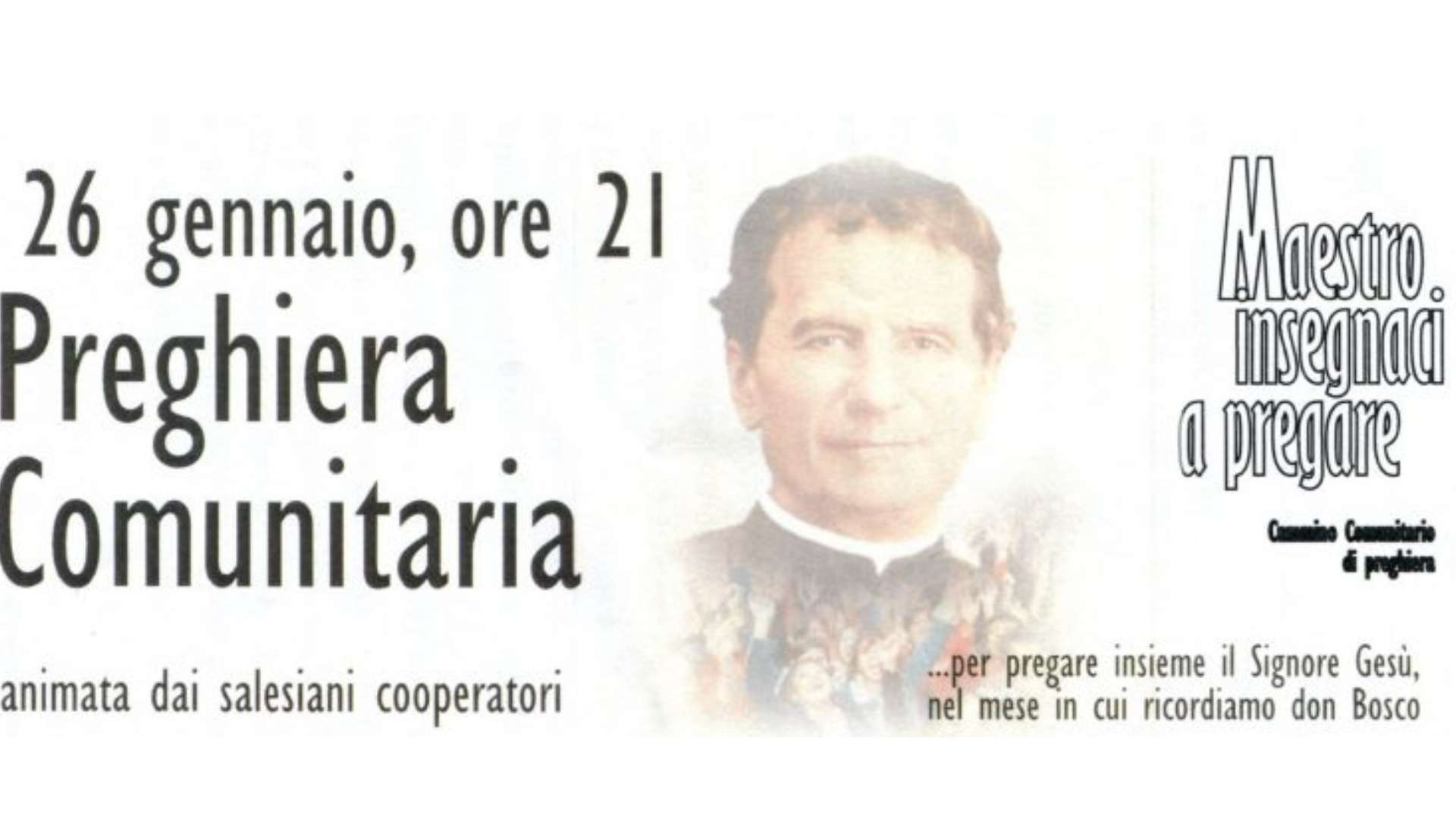 Preghiera Comunitaria 2017 - Opera Salesiana Michele Rua